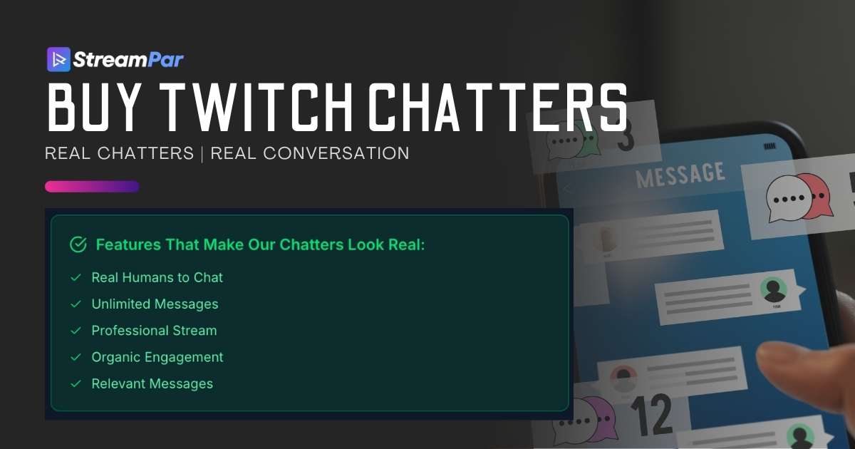 Buy Twitch Chatters | 100% Real Chatters | Real Interaction
